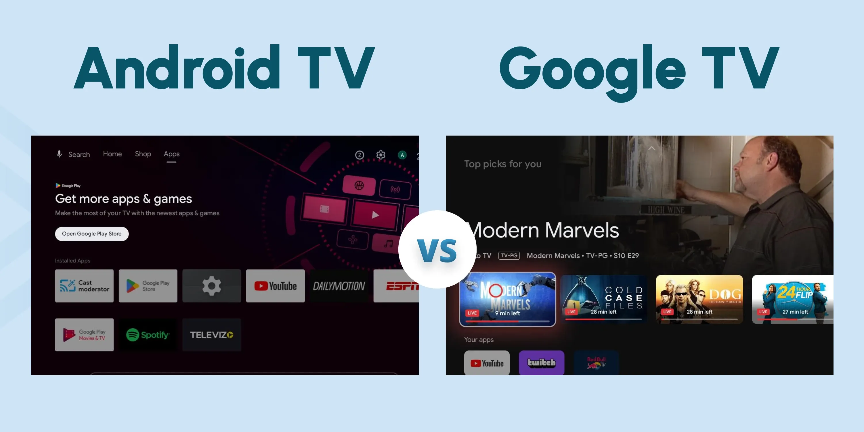 Google TV vs Android TV? Full Comparison 2025
